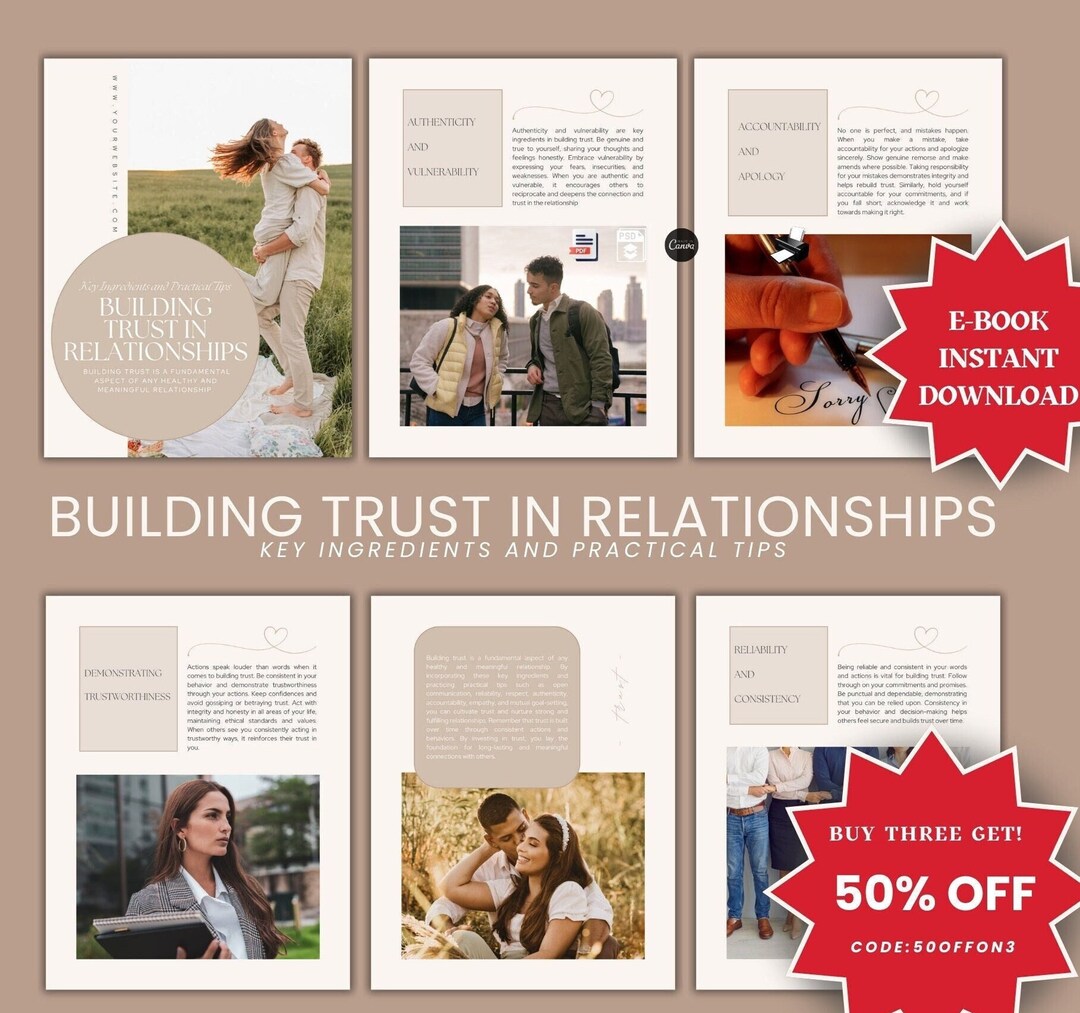Building Trust in Relationships Workbook: Communication & Connection ...
