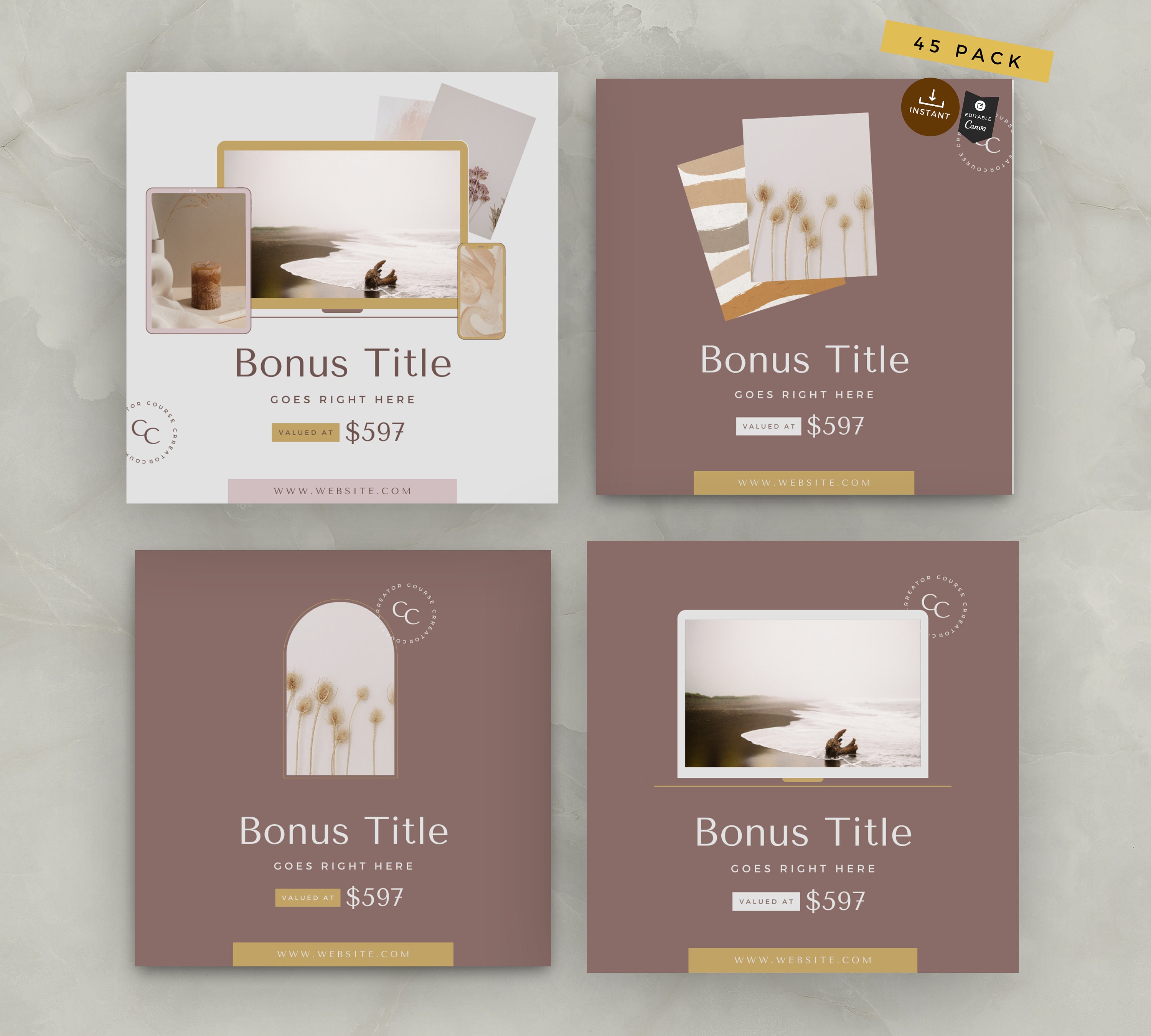 Social Media Course Launch Post Template EDIT in Canva, Coaching ...