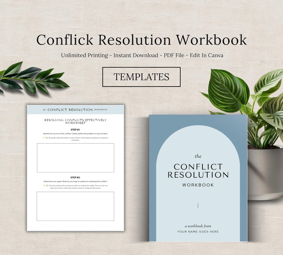 Conflict Resolution Workbook: Instant PDF With Tips for Strengthening ...