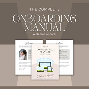 Onboarding Manual: Customize the "welcome Aboard" Template for Your ...