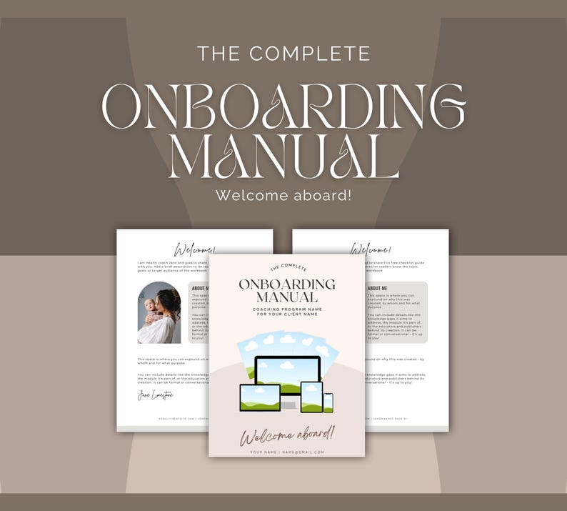 Onboarding Manual: Customize the "welcome Aboard" Template for Your ...