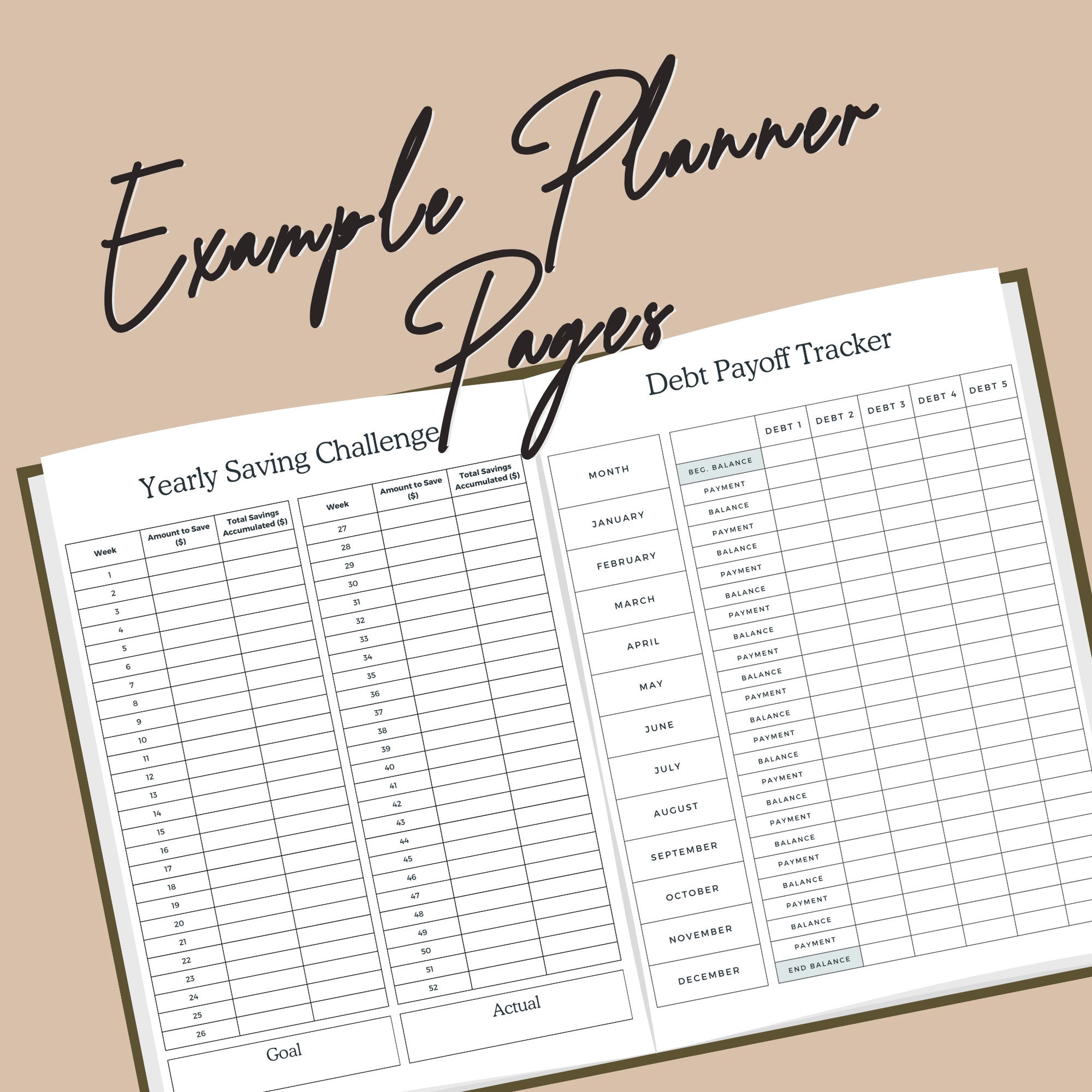 Budget Finance Planner ROADMAP Printable, Digital Budget Journal Ipad ...