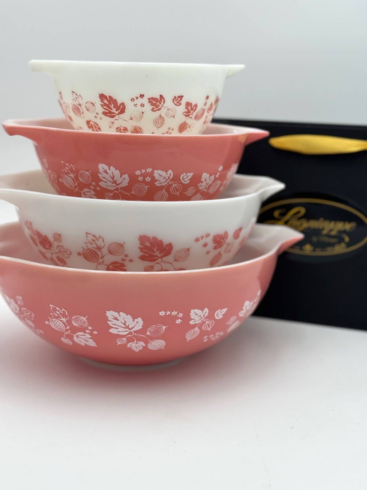 Vintage Pyrex JAJ Pink Gooseberry Cindi Bowls - Etsy
