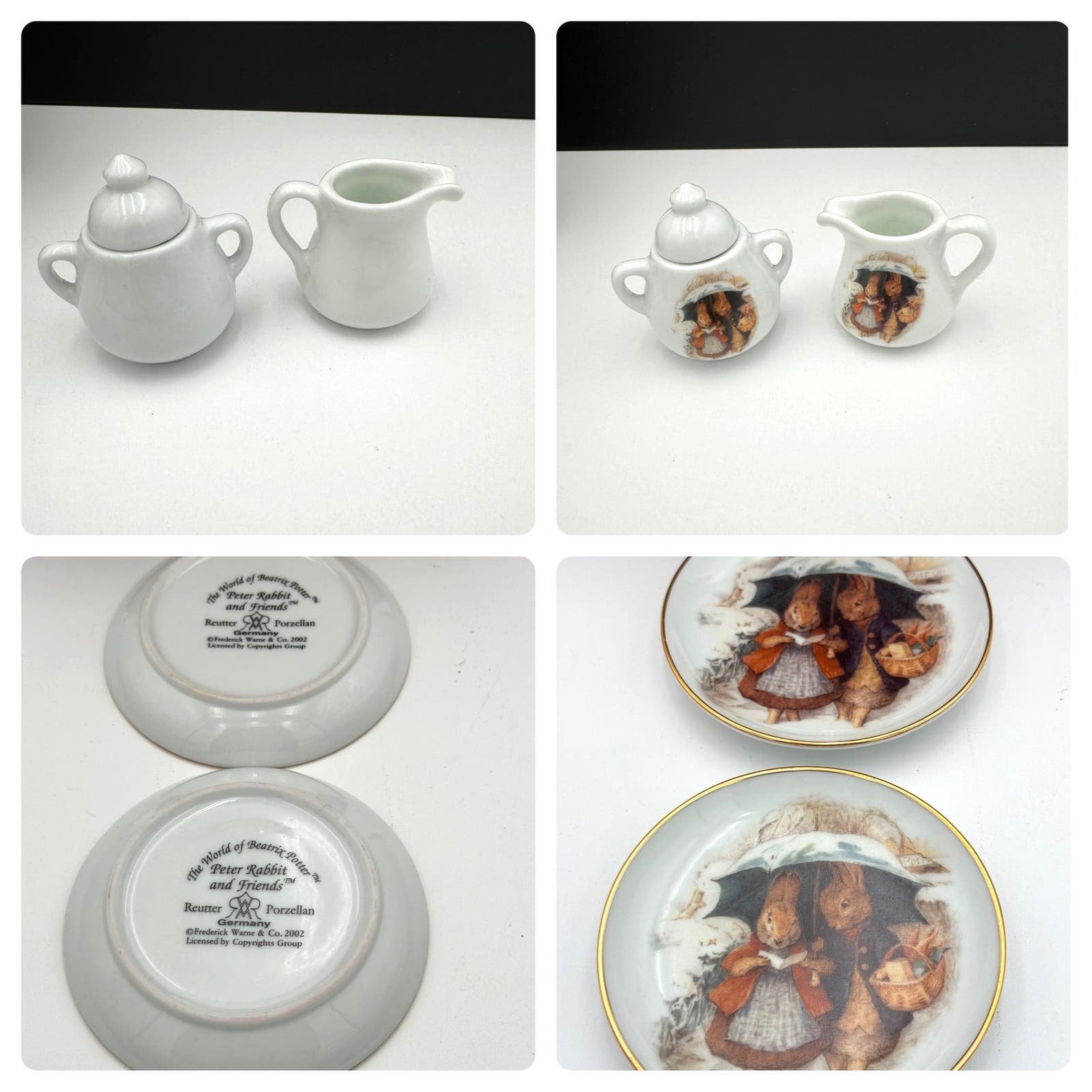 UK Import: Peter Rabbit Miniature Picnic Basket and Tea Service for Two ...