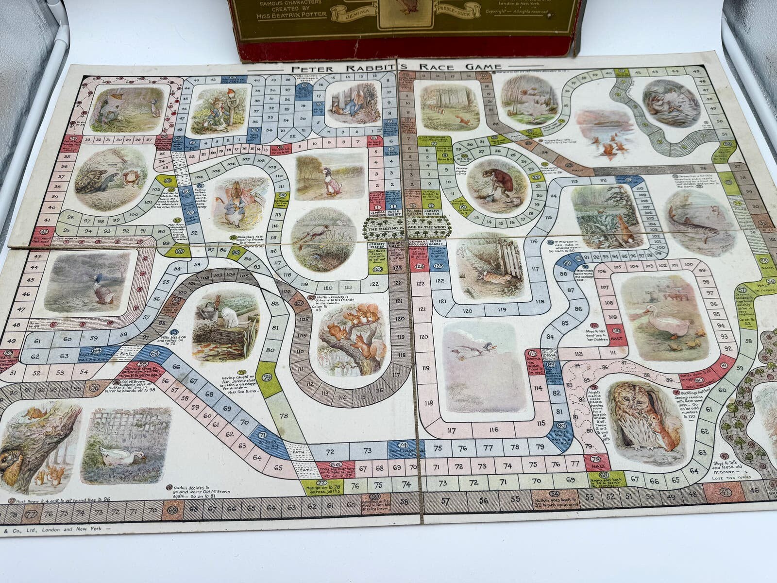 1921 Antique Peter Rabbit Race Game over 100 Yrs Old - Etsy