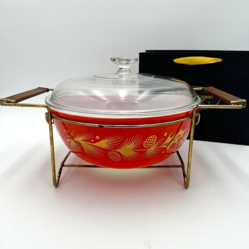 Pyrex Golden Leaf - Etsy