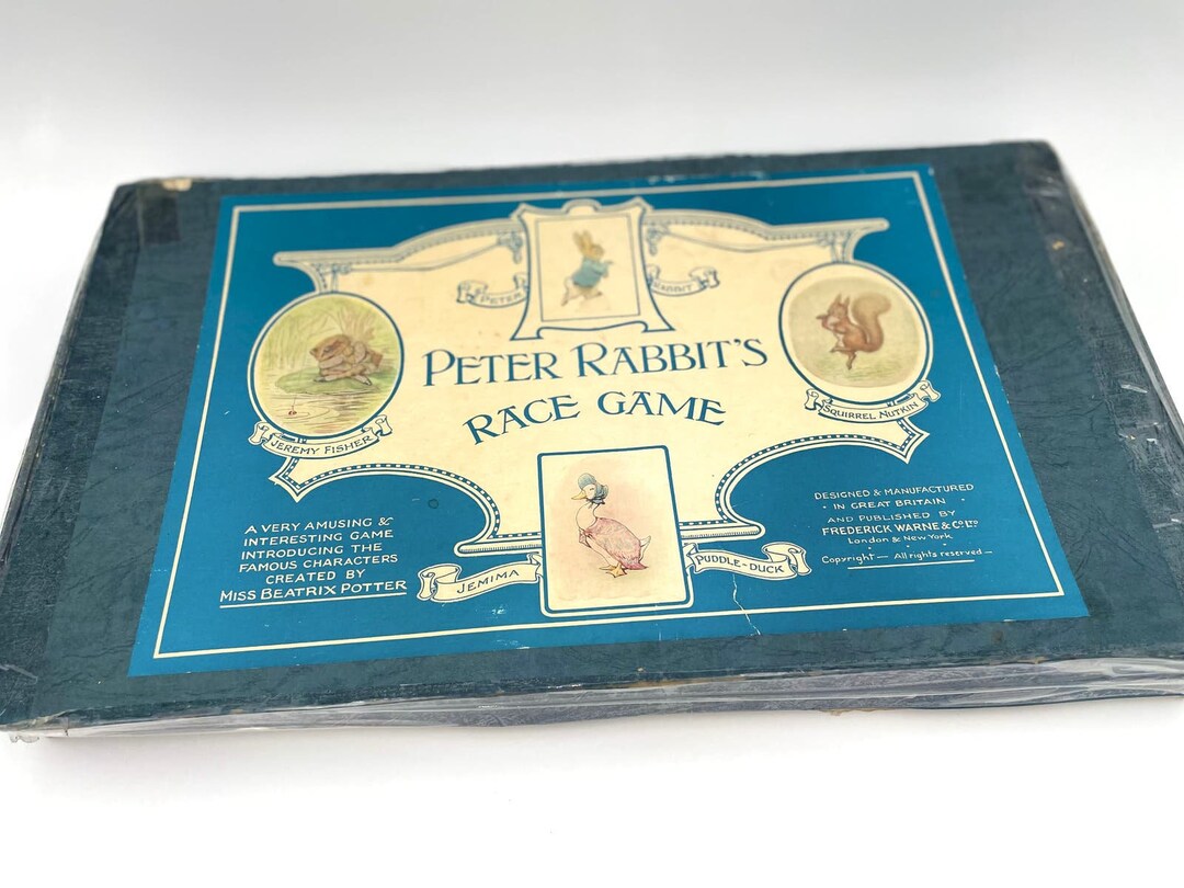 UK Import: Rare Vintage Peter Rabbit Race Game Circa 1945 - Etsy