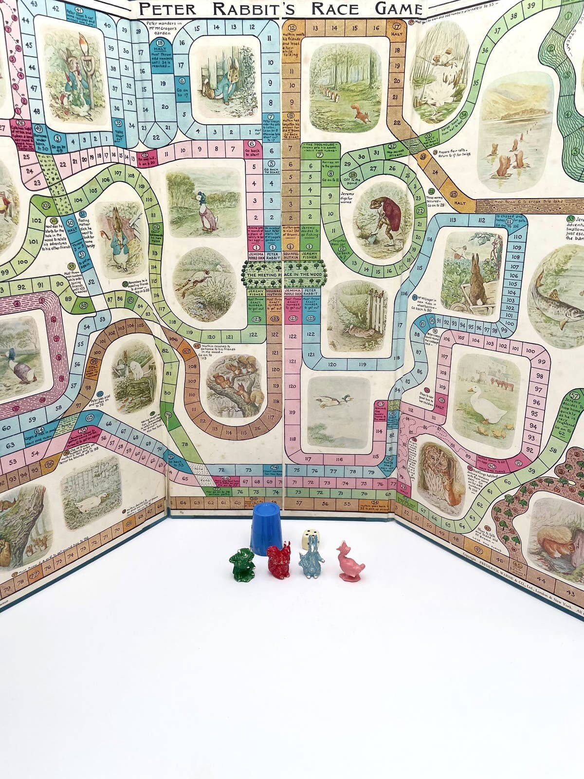 UK Import: Rare Vintage Peter Rabbit Race Game Circa 1945 - Etsy