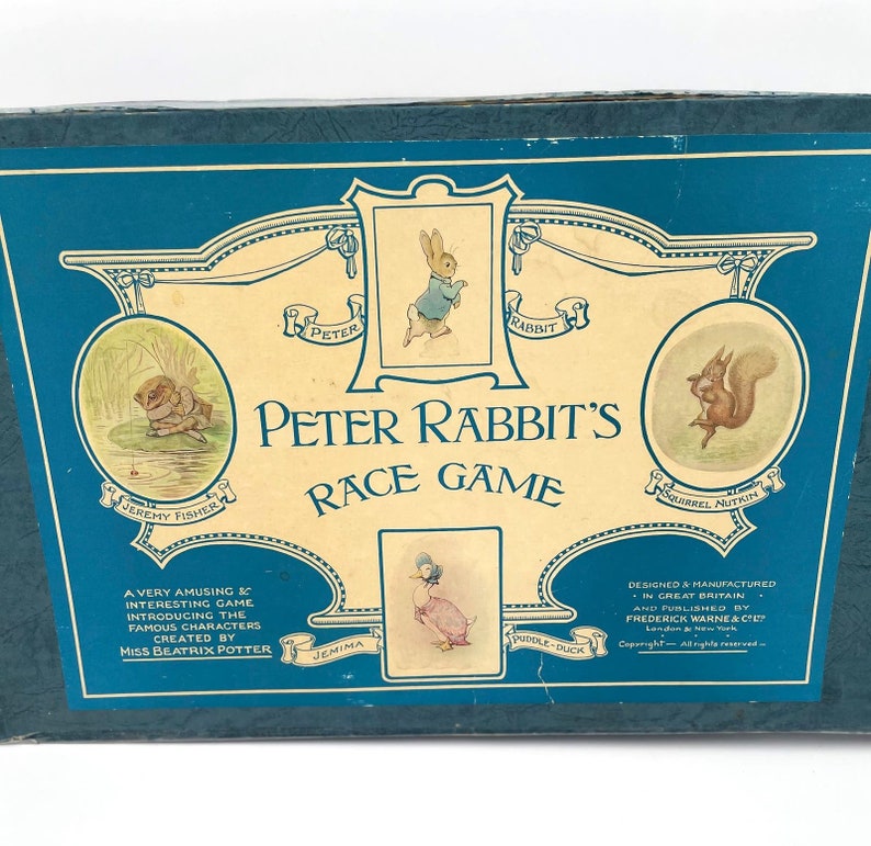 UK Import: Rare Vintage Peter Rabbit Race Game Circa 1945 - Etsy