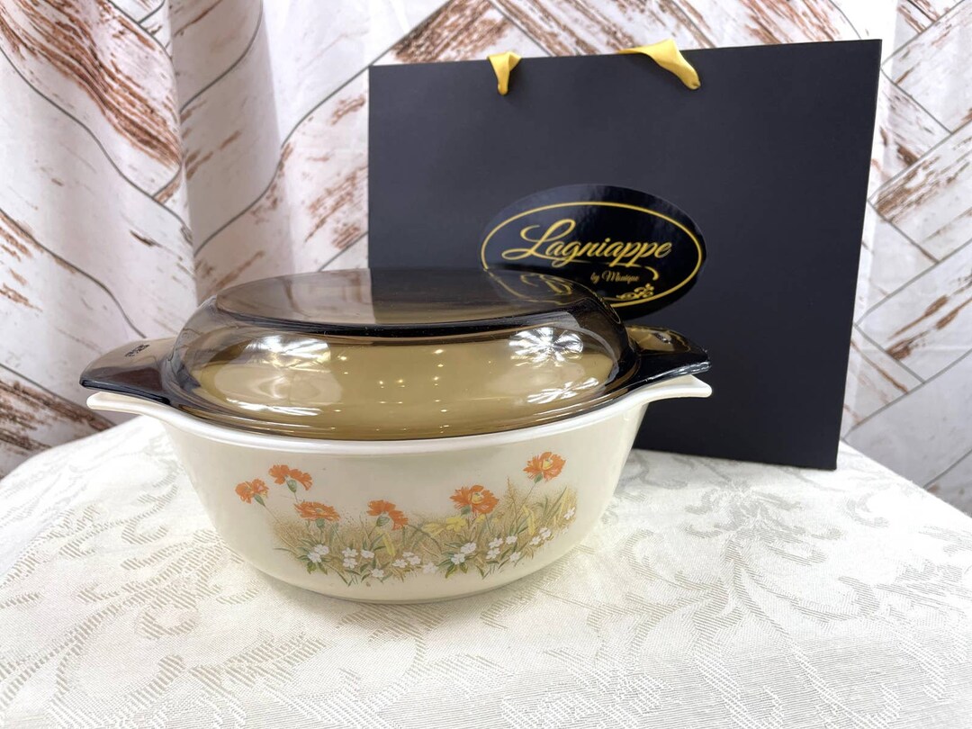 HTF JAJ PYREX Field Flowers Casserole Dish With Amber Lid - Etsy