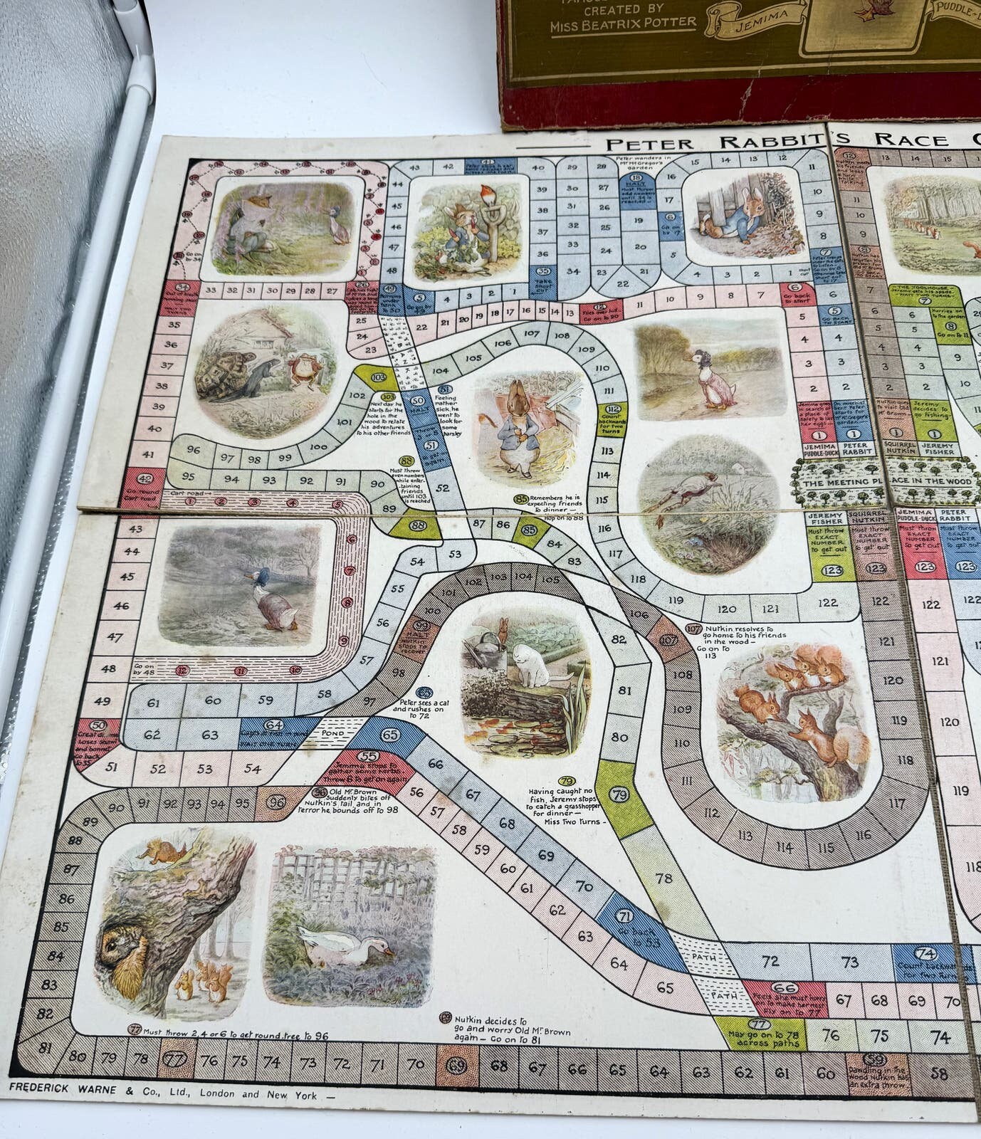 1921 Antique Peter Rabbit Race Game over 100 Yrs Old - Etsy