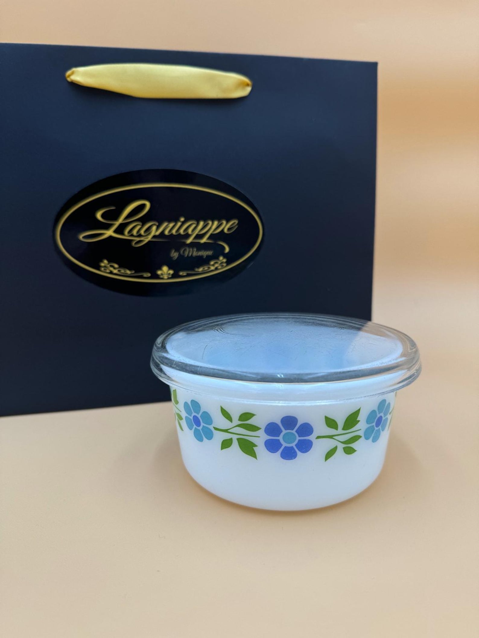 Pyrex JAJ Blue Band Daisies Margarine Container and Lid - Etsy