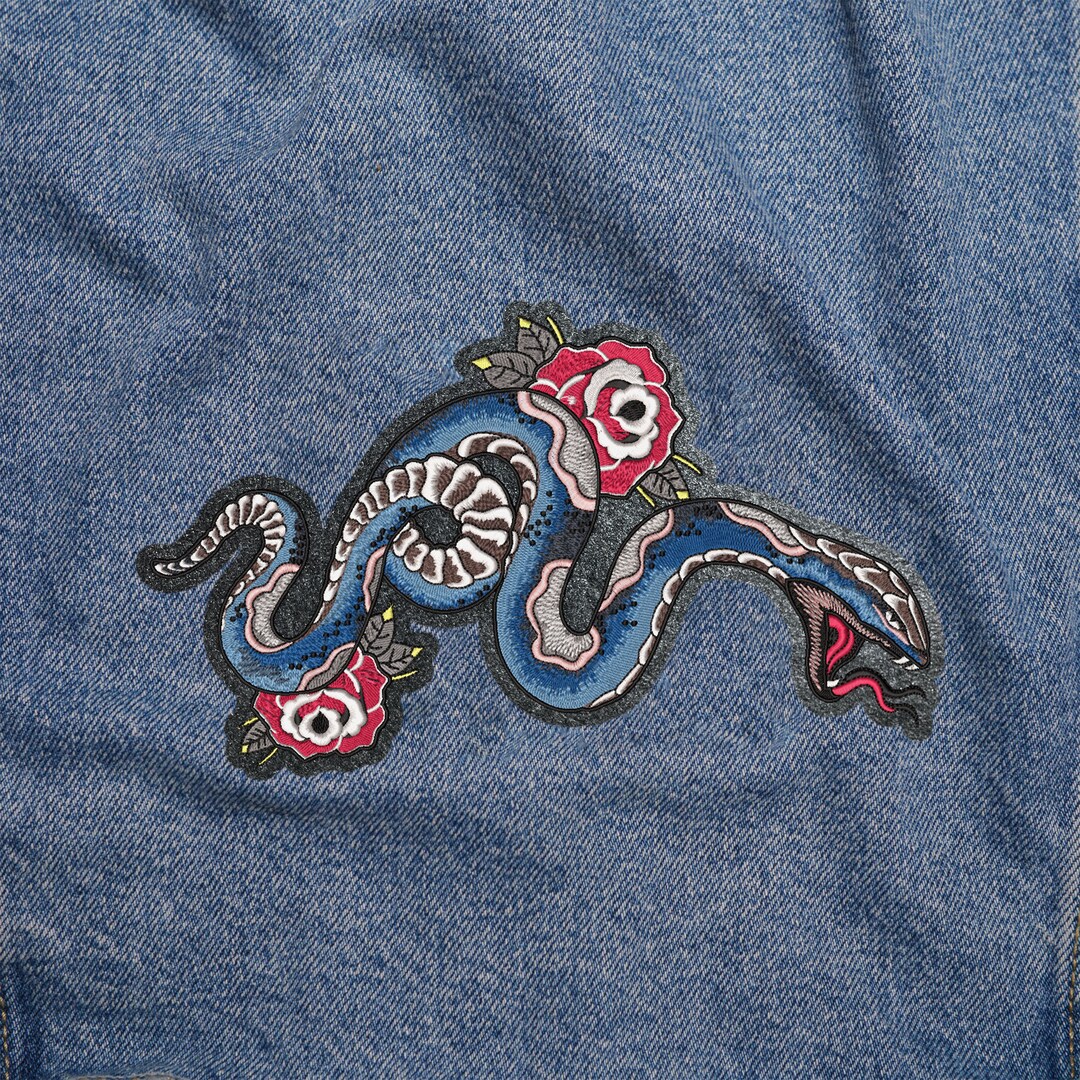 Chinese Snake Large Patch for Custom Vest Artwork for Clothing and ...