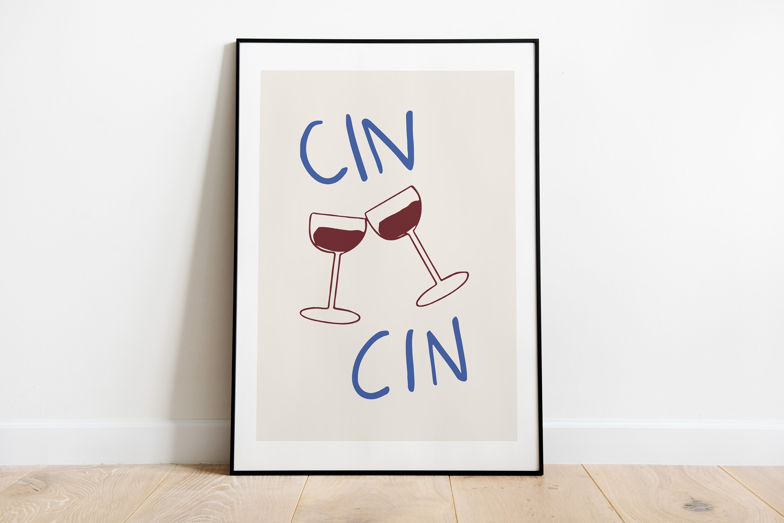 Trendy Cin Cin Poster Cheers Print Wine Print Wine - Etsy