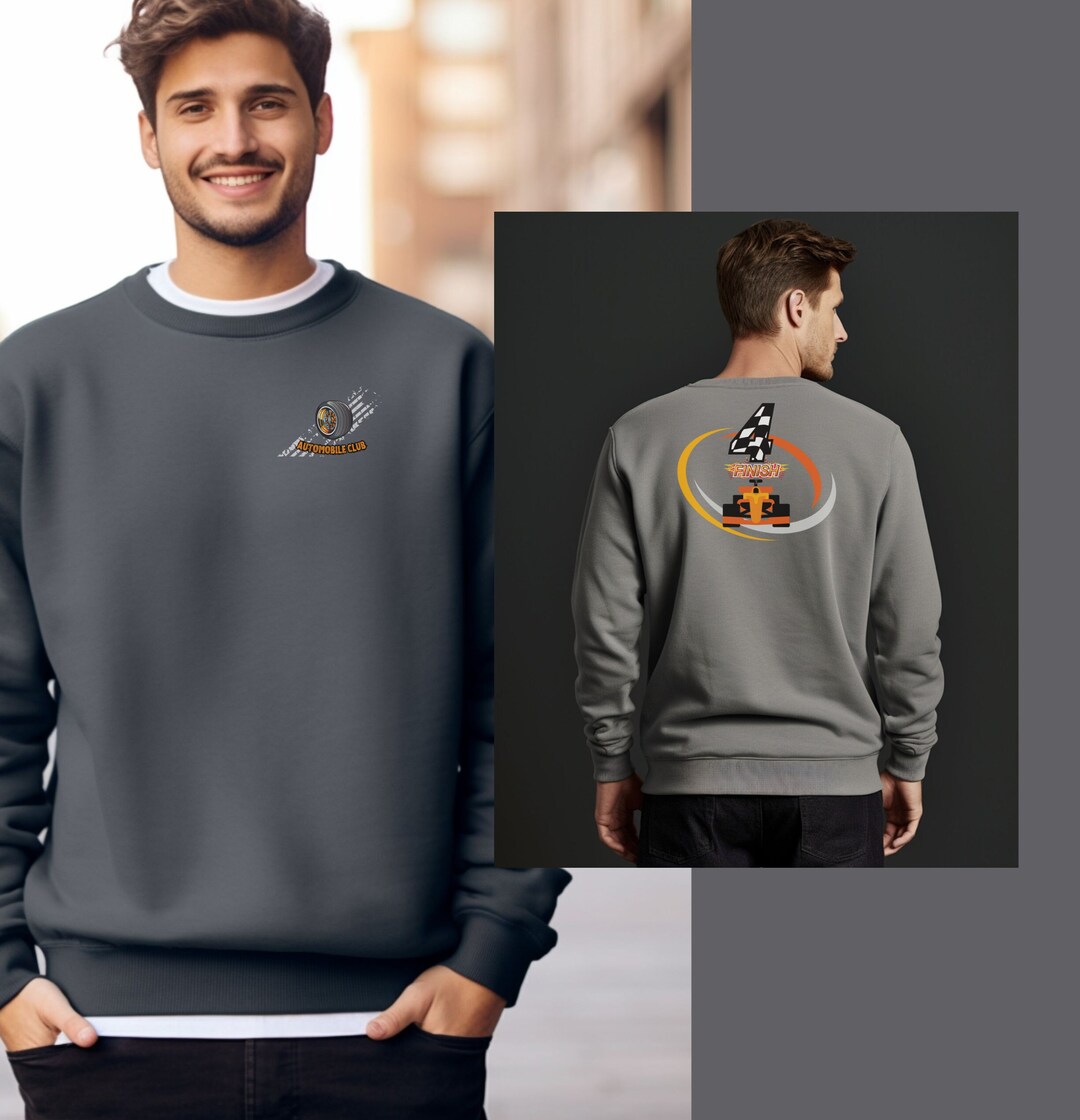 F1-formula-1 Sweatshirt Front and Back Design Racing Sweater - Etsy