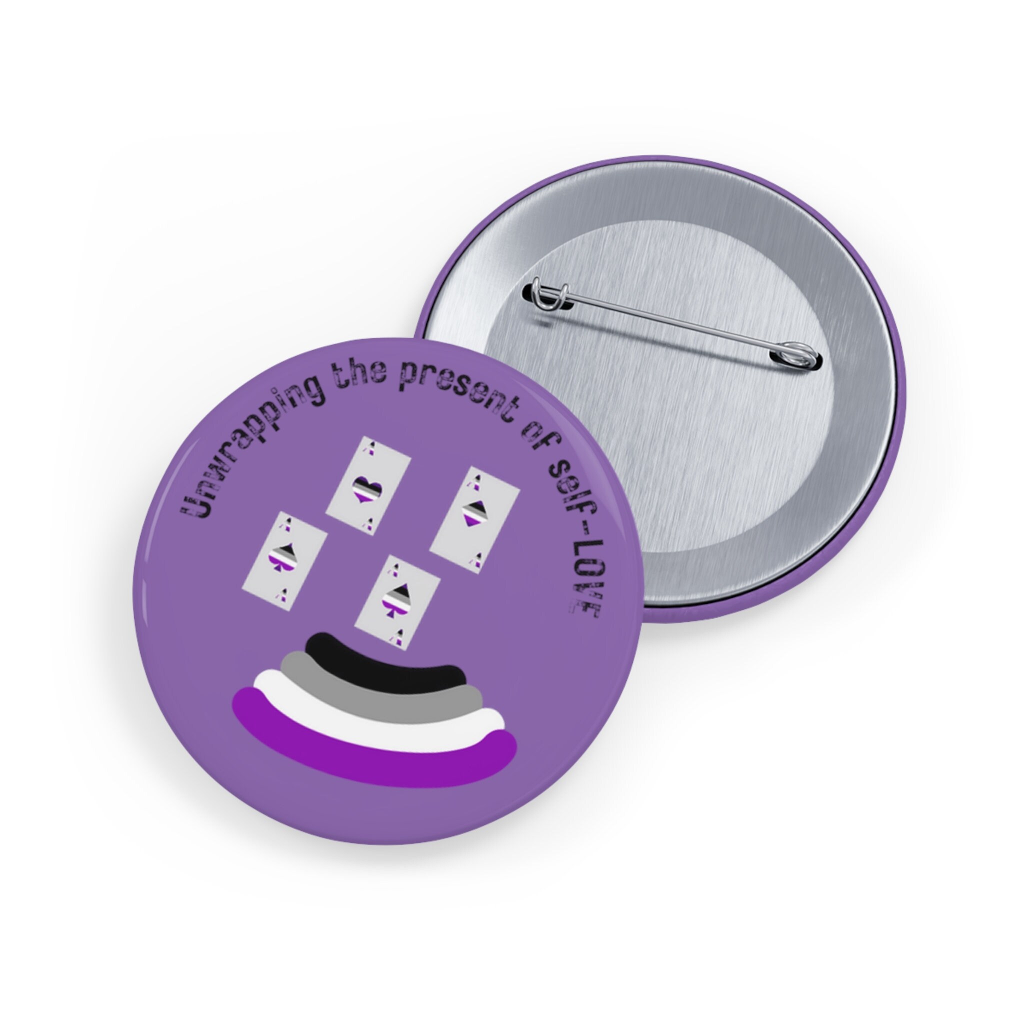 Ace Pride Pin ,aro Ace Pride Enamel Pin , Collar Pin, Round Pins, - Etsy