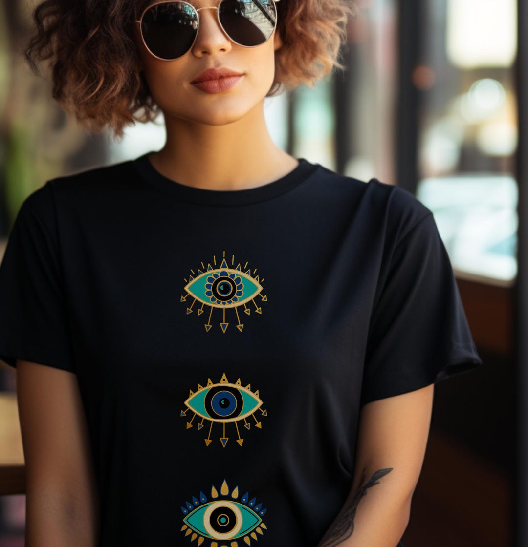 Manifestation Evil Eye Tee,boho Evil Eye Shirt ,turkish Eye Giftfor Her ...