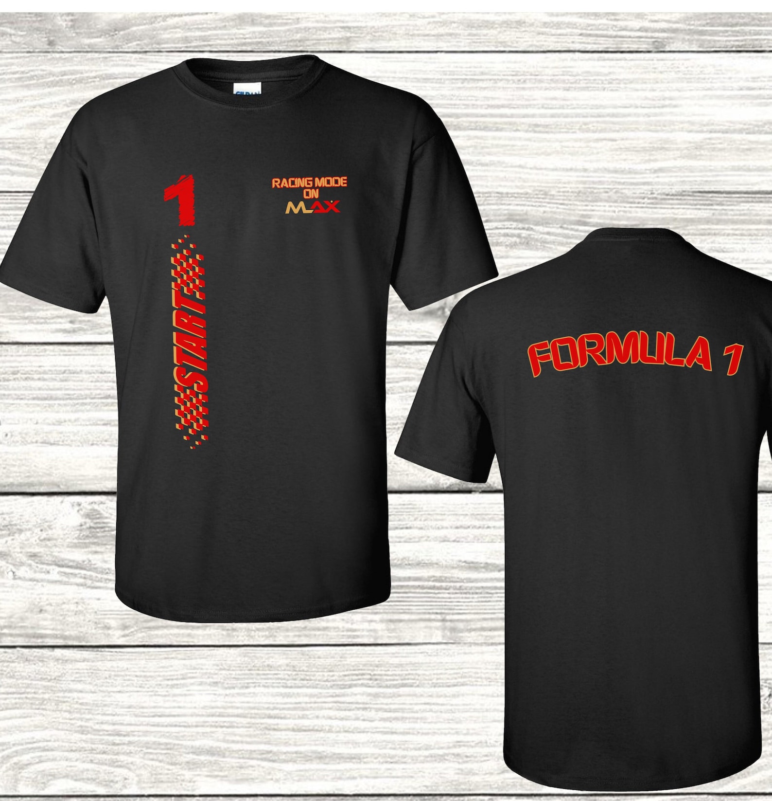 F1-formula 1 Tshirt Front and Back Print,racing Shirt ,formula 1 Racing ...