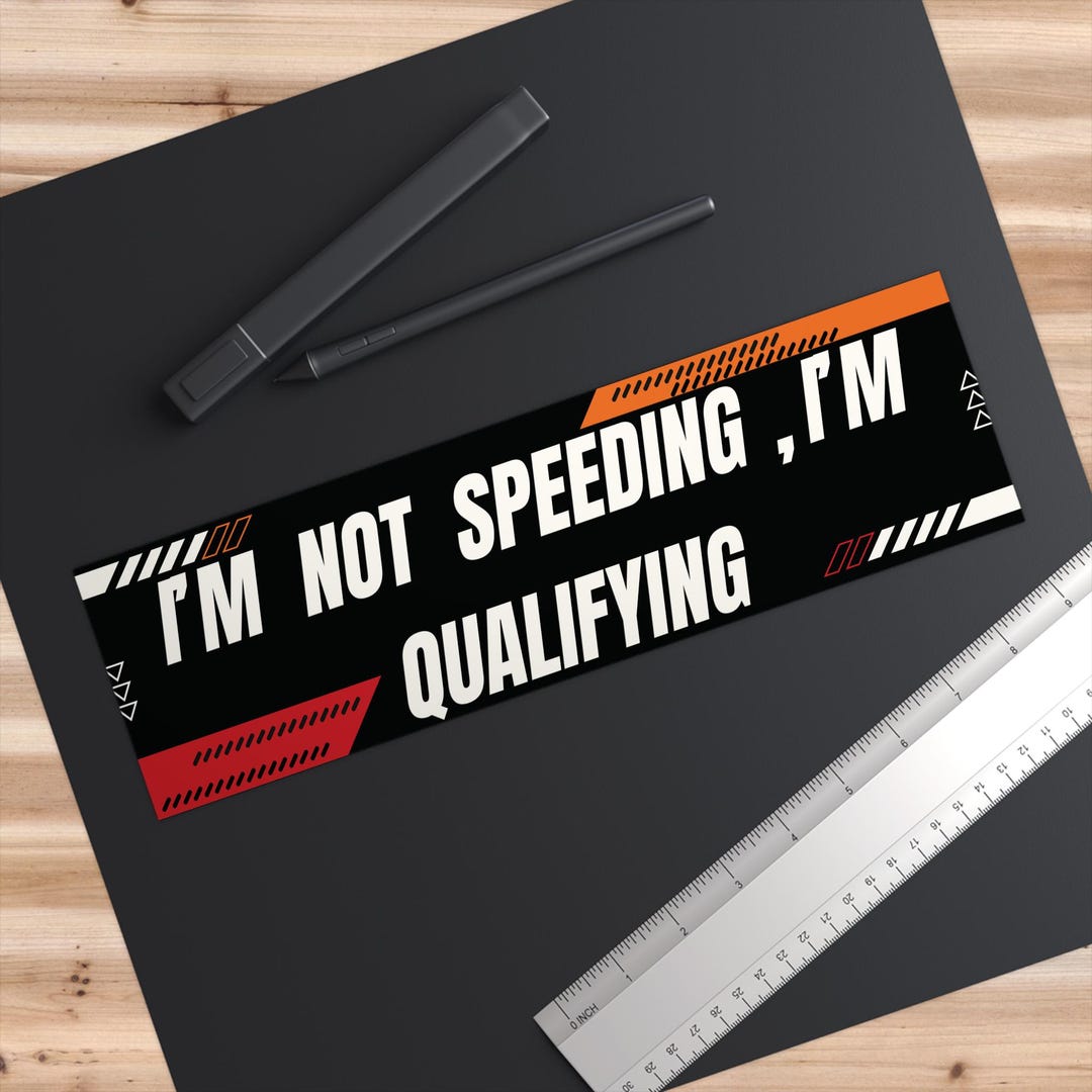 Funny Formula Car Bumper Sticker: Racing Fan Vinyl Decal - Etsy
