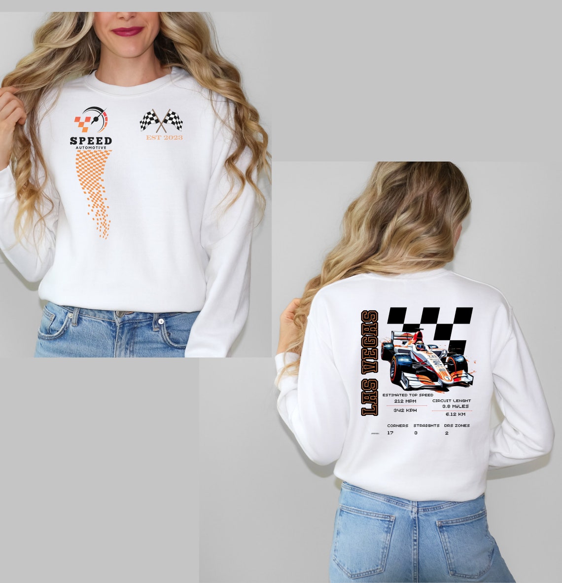 F1-formula-1 Sweatshirt Front and Back Print,racing Sweater,formula 1 ...