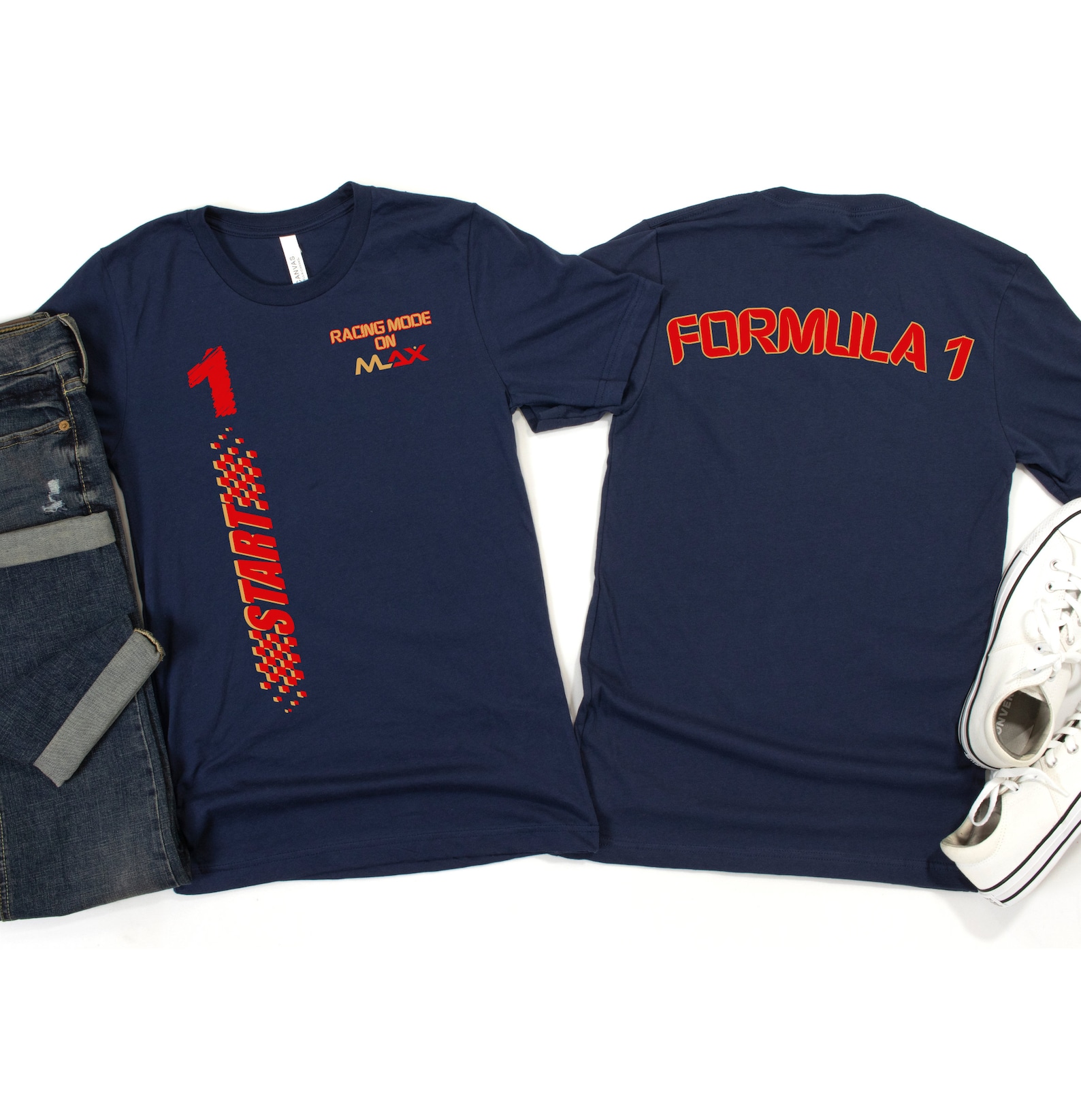 F1-formula 1 Tshirt Front and Back Print,racing Shirt ,formula 1 Racing ...