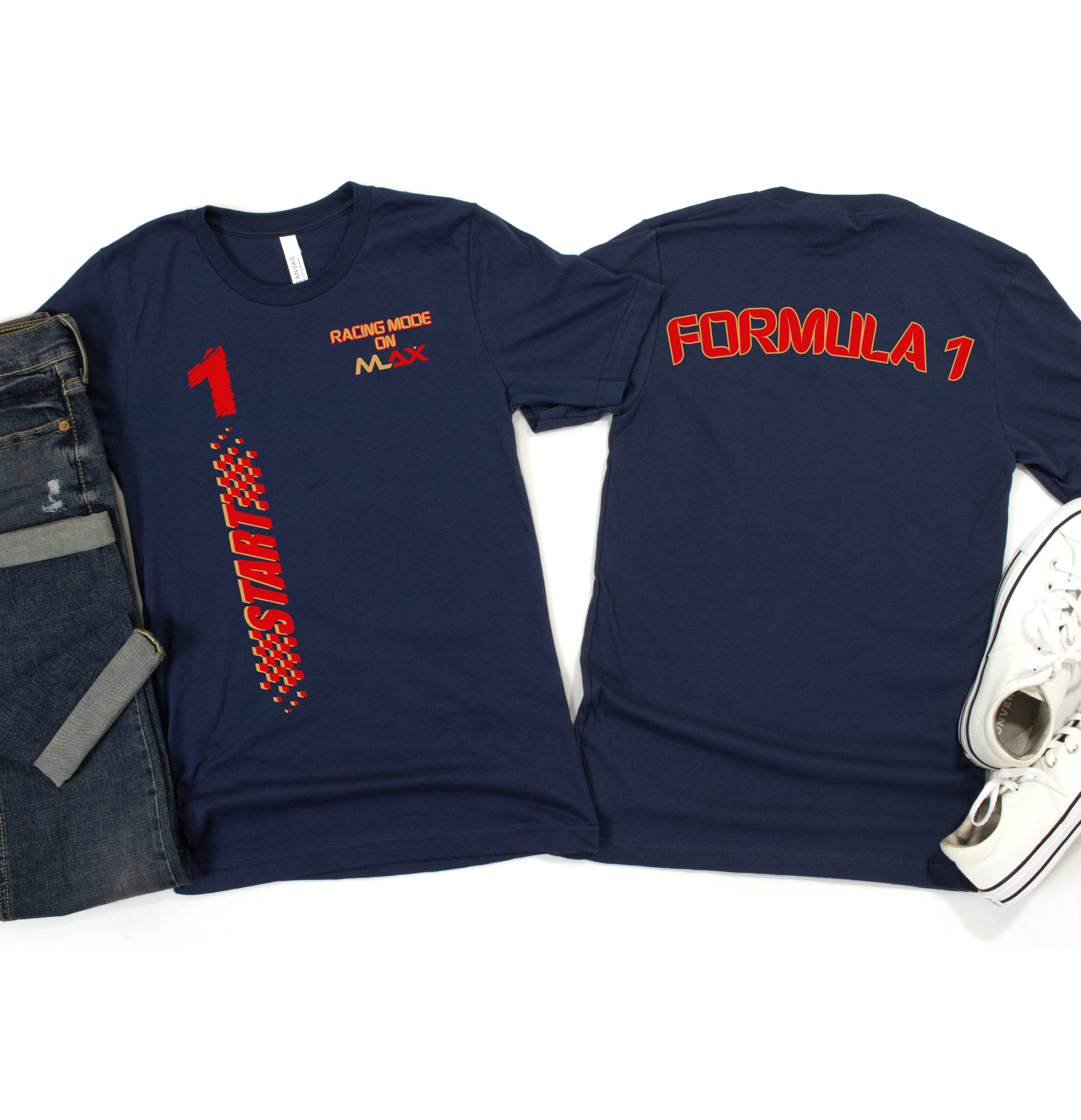 F1-formula 1 Tshirt Front and Back Print,racing Shirt ,formula 1 Racing ...