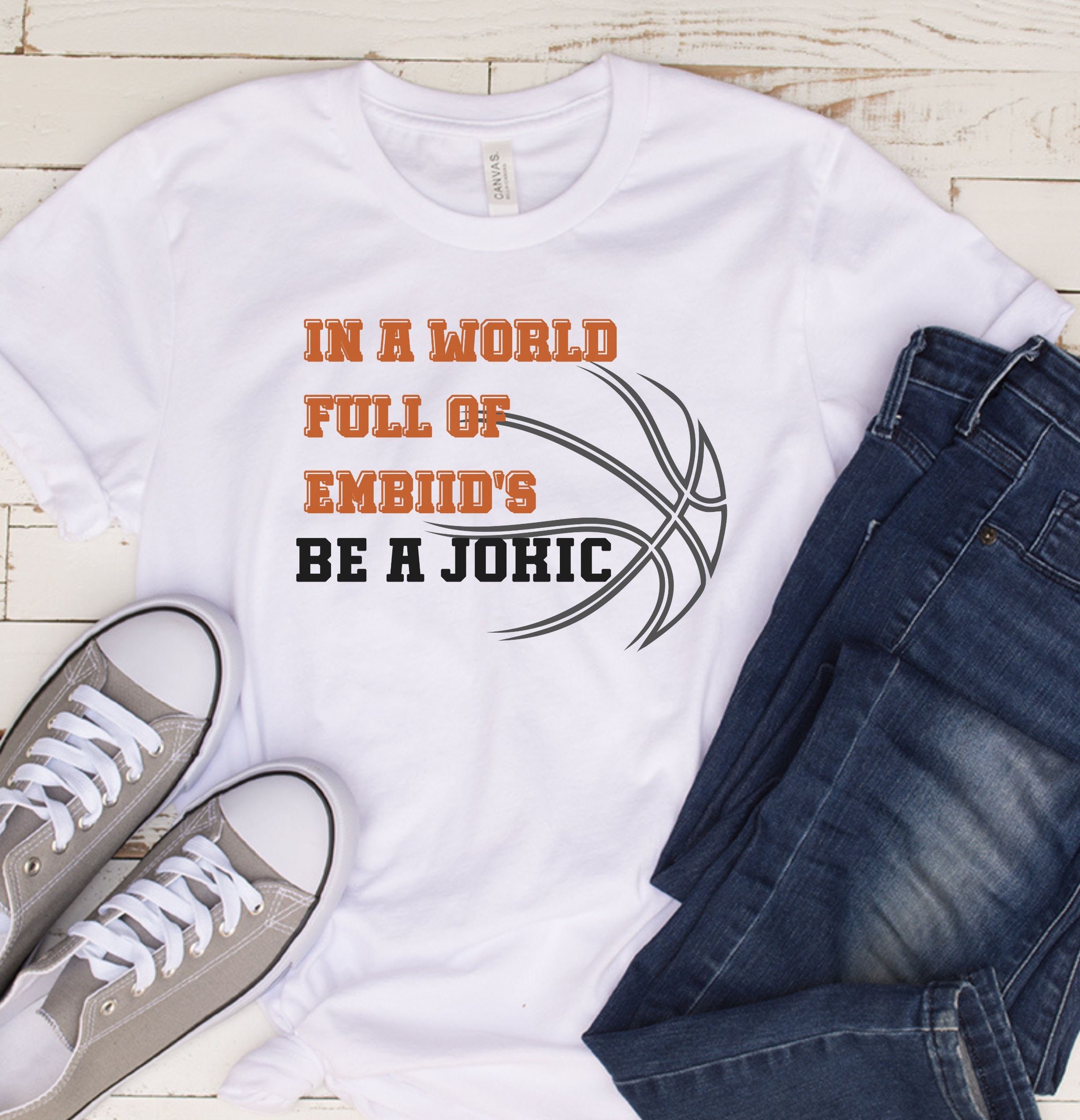 Nikola Jokic Basketball Shirt, Basketball Shirt for Game Day Gift - Etsy