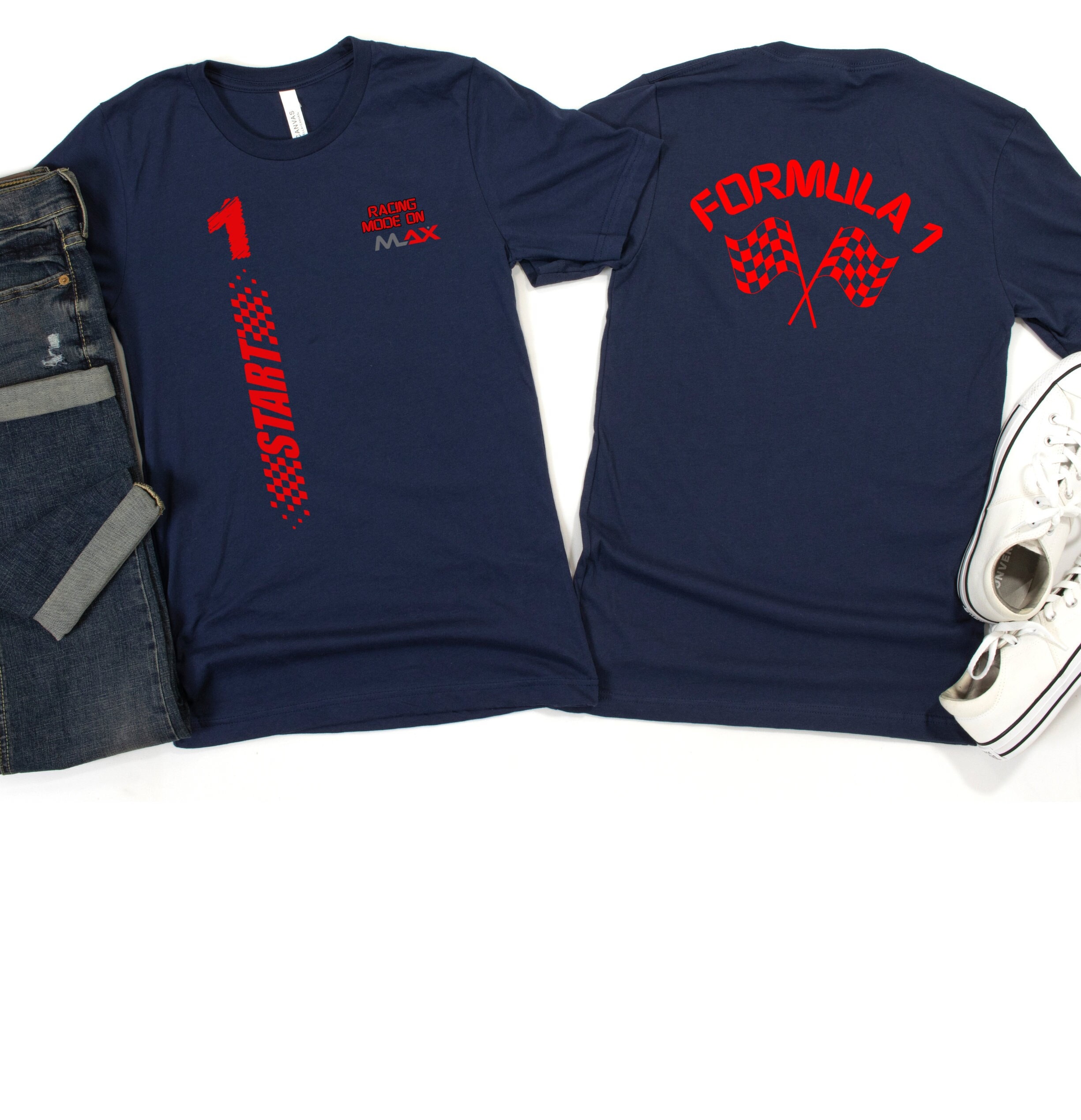 F1-formula 1 Tshirt Front and Back Printracing Shirt - Etsy