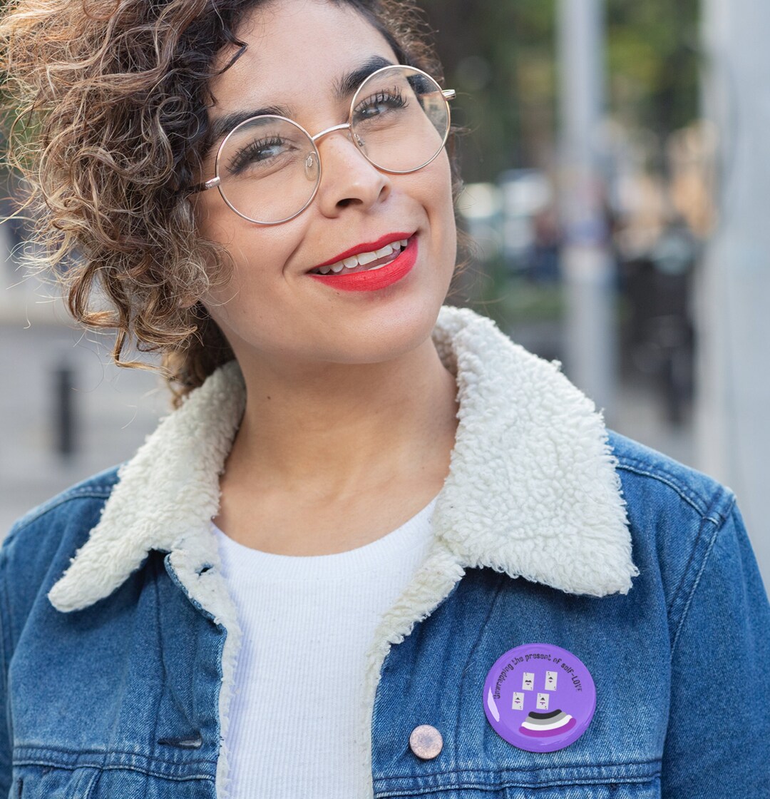 Ace Pride Pin ,aro Ace Pride Enamel Pin , Collar Pin, Round Pins, - Etsy