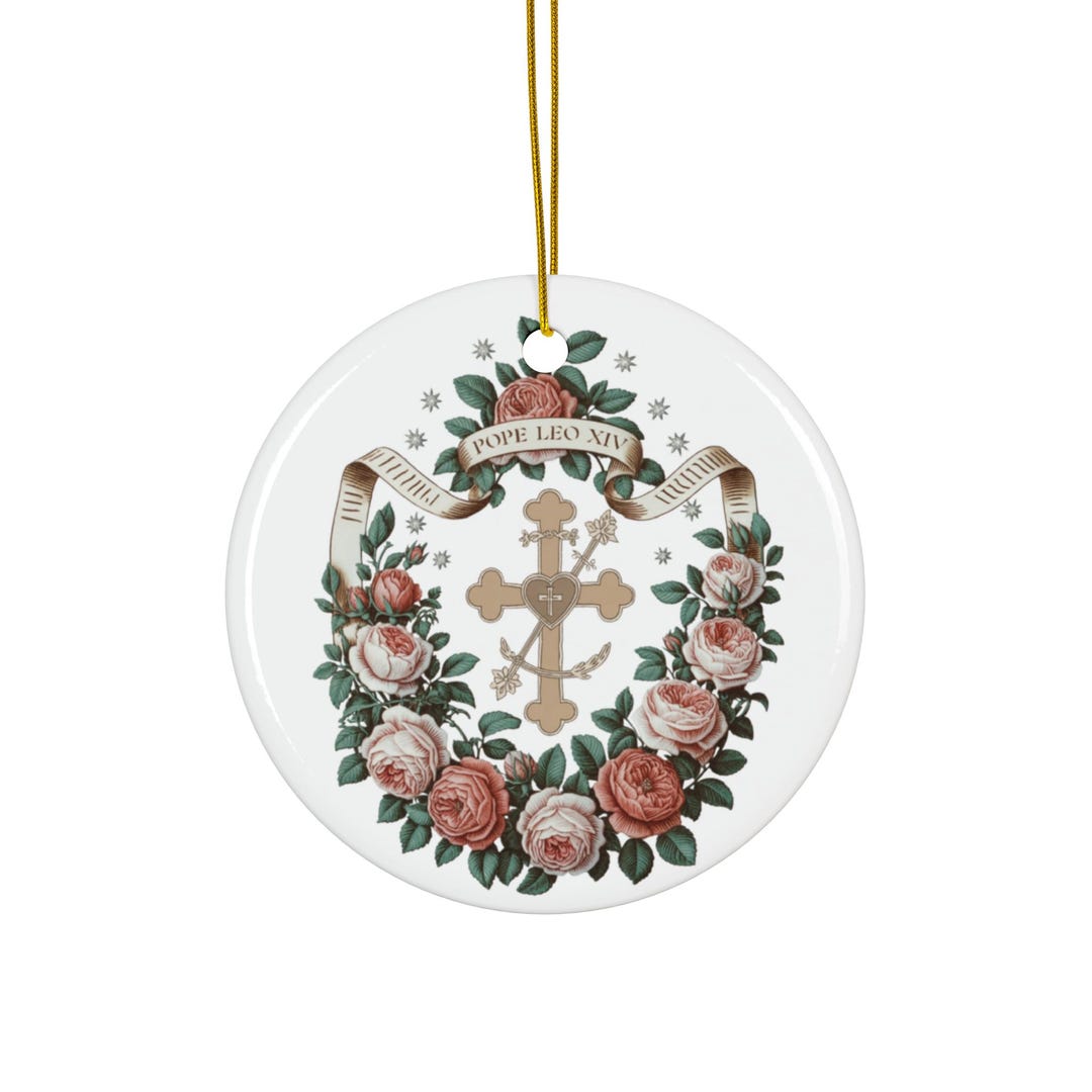 Pope Leo XIV Ornament Gift | Catholic Christmas Easter Birthday Decor ...