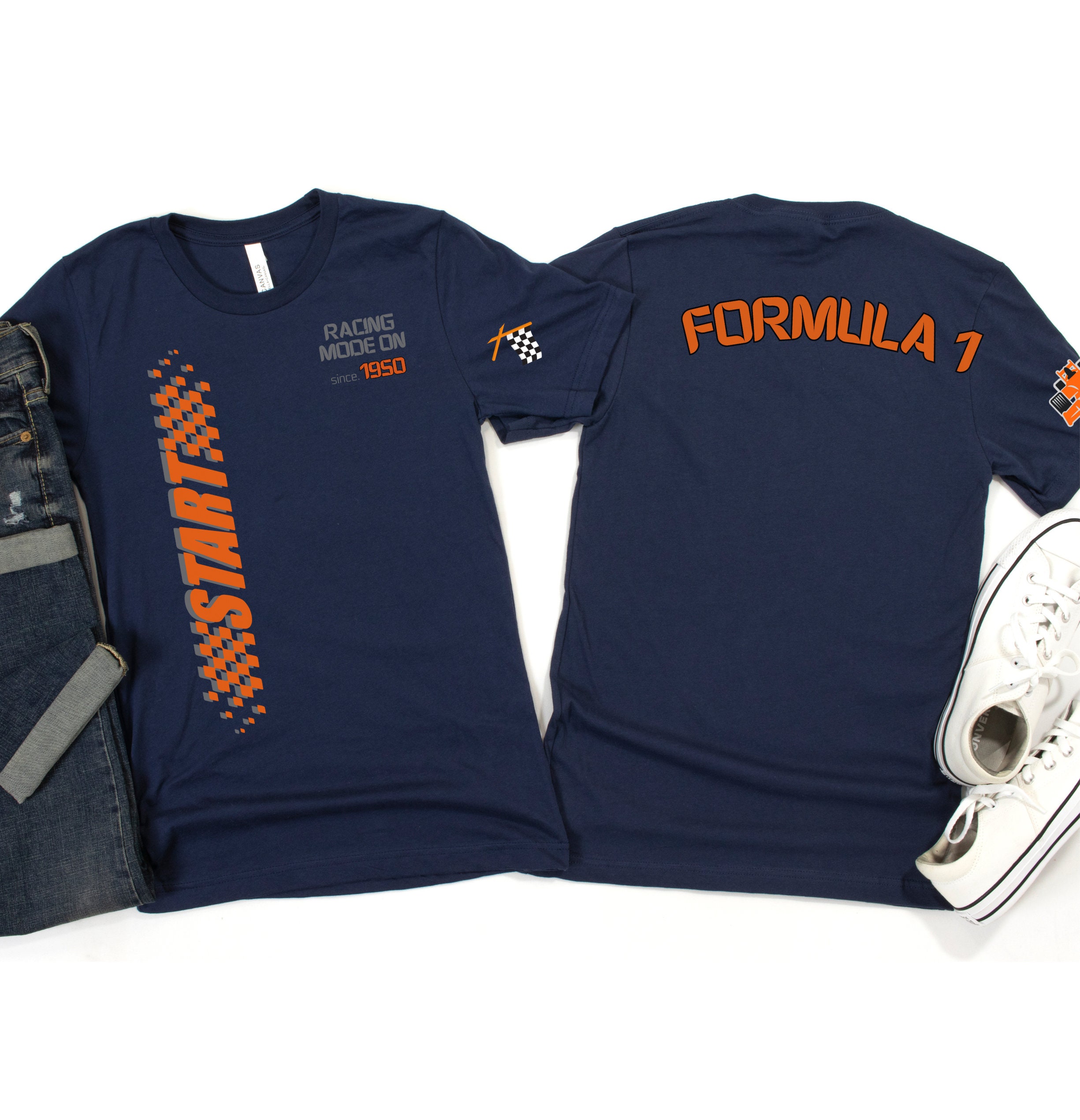 F1-formula 1 Tshirt Front and Back Print,racing Shirt ,formula 1 Racing ...