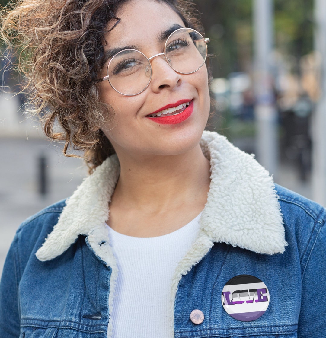Ace Pride Pin ,aro Ace Pride Enamel Pin , Collar Pin, Round Pins, - Etsy