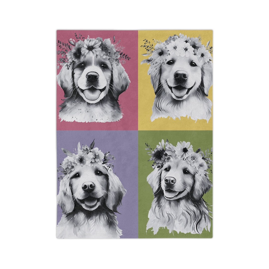 Golden Retriever Fleece Throw Blanket: Soft Velvetin Goldie Blanket - Etsy
