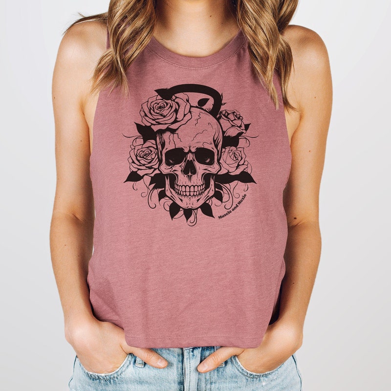 Skull Crop Tops - Etsy