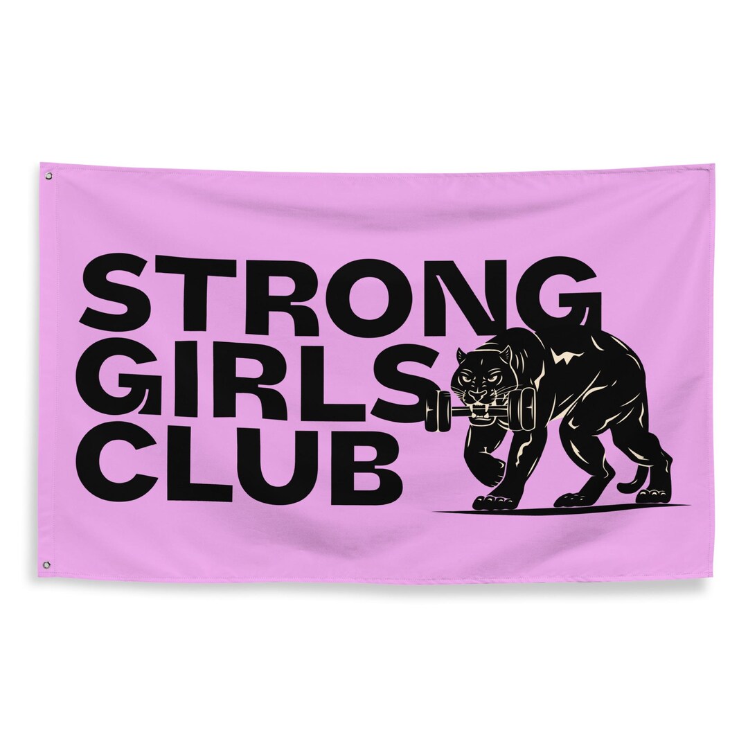Women Who Lift Weights | Home Gym Banner | Girl Power | Workout Wall ...