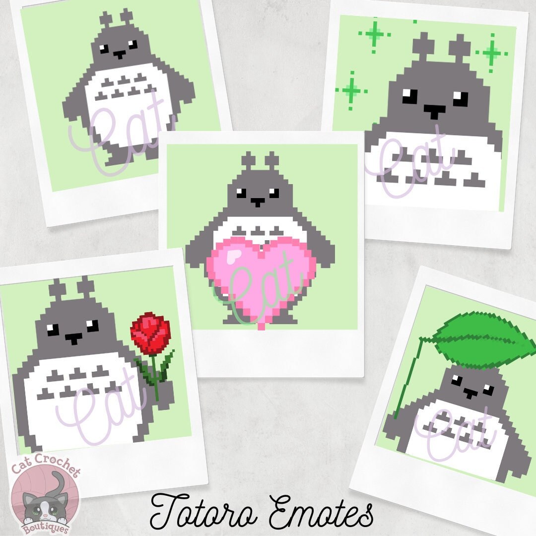 Cute Totoro Emotes for Twitch & Discord - Etsy