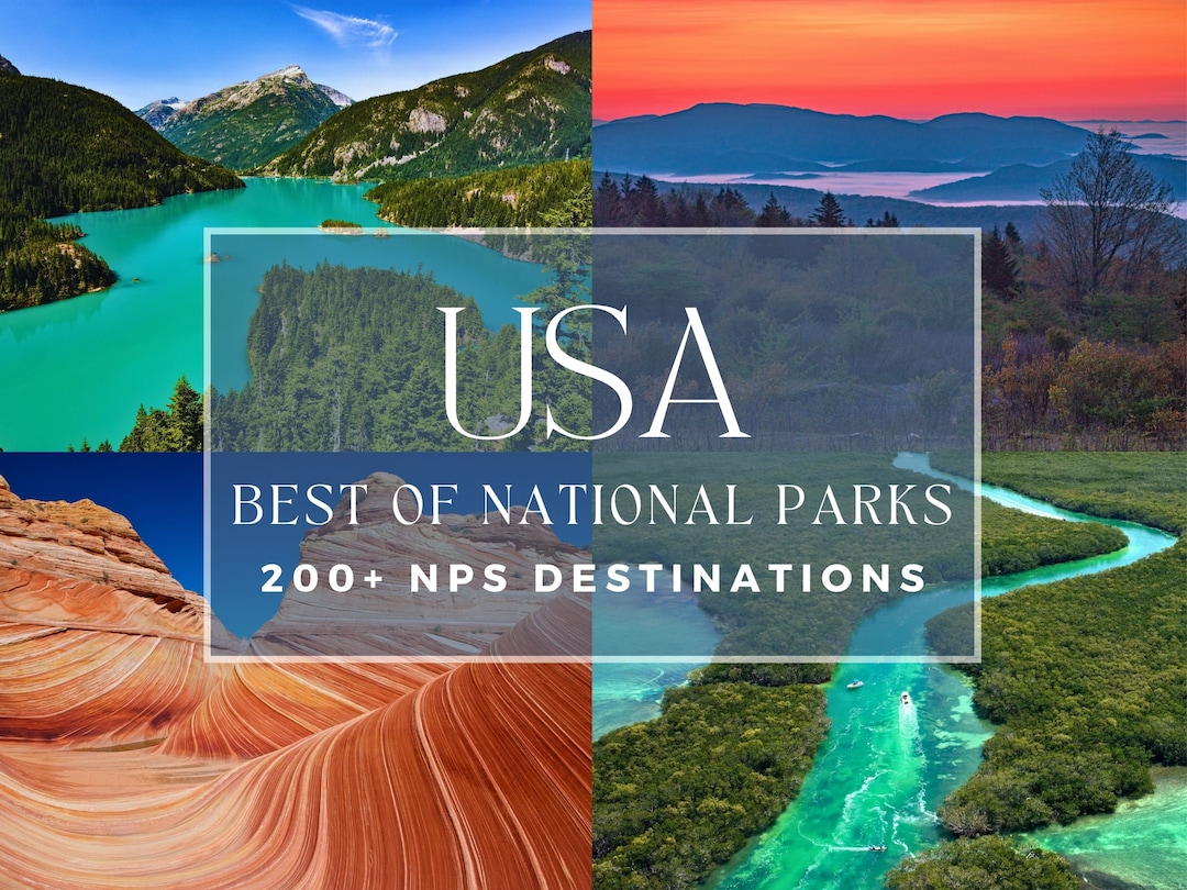 Digital Map USA National Parks Map USA Best NPS Map Travel - Etsy Australia
