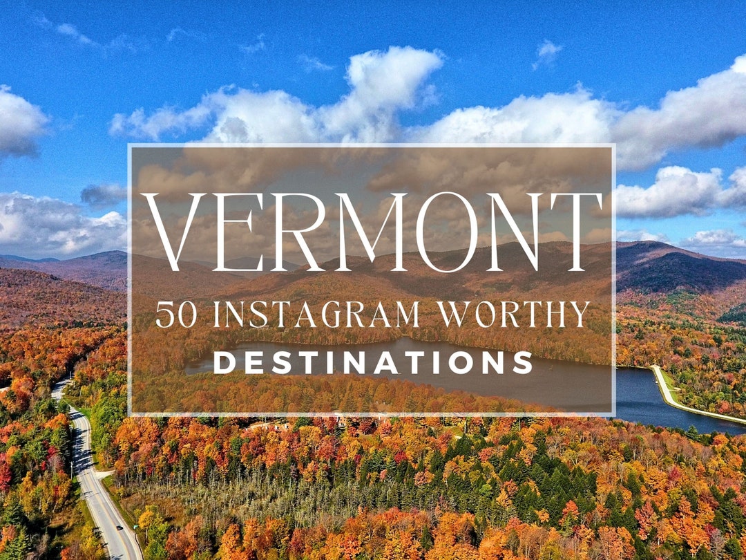 Digital Map Vermont Outdoor Destinations Vermont Adventures - Etsy