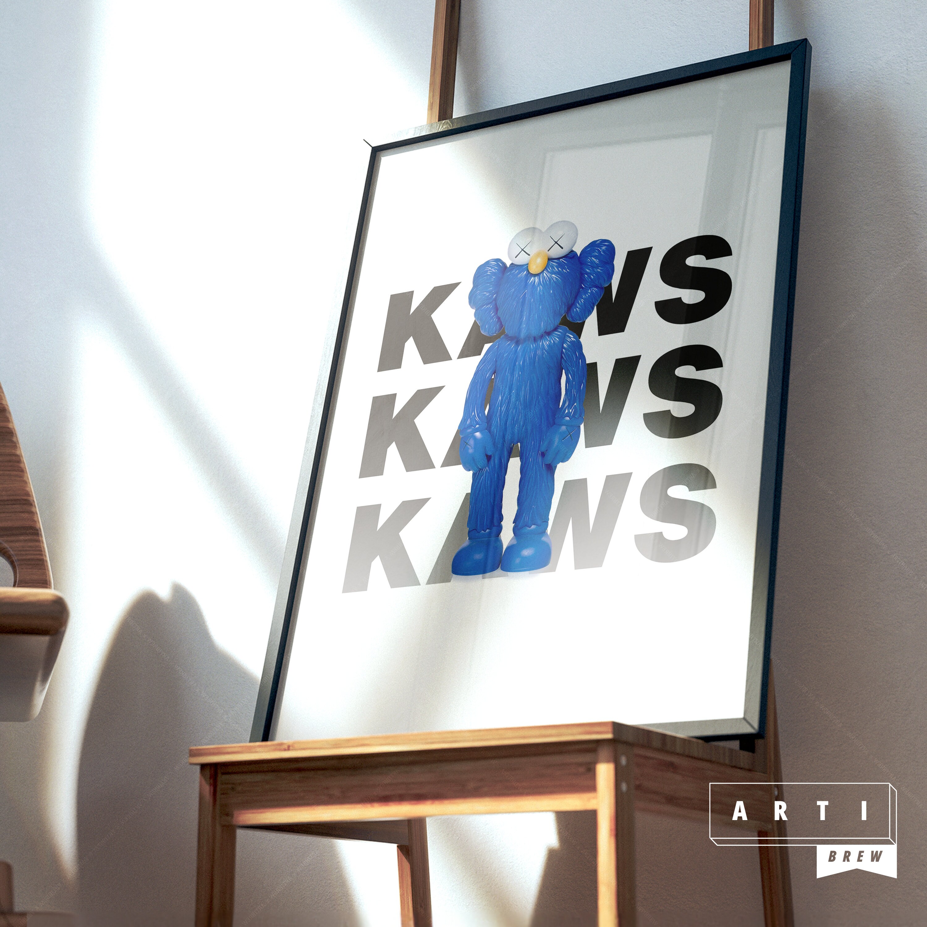 Blue Kaws Poster Set of 3 Kaws Figure Poster Hypebeast Dorm - Etsy
