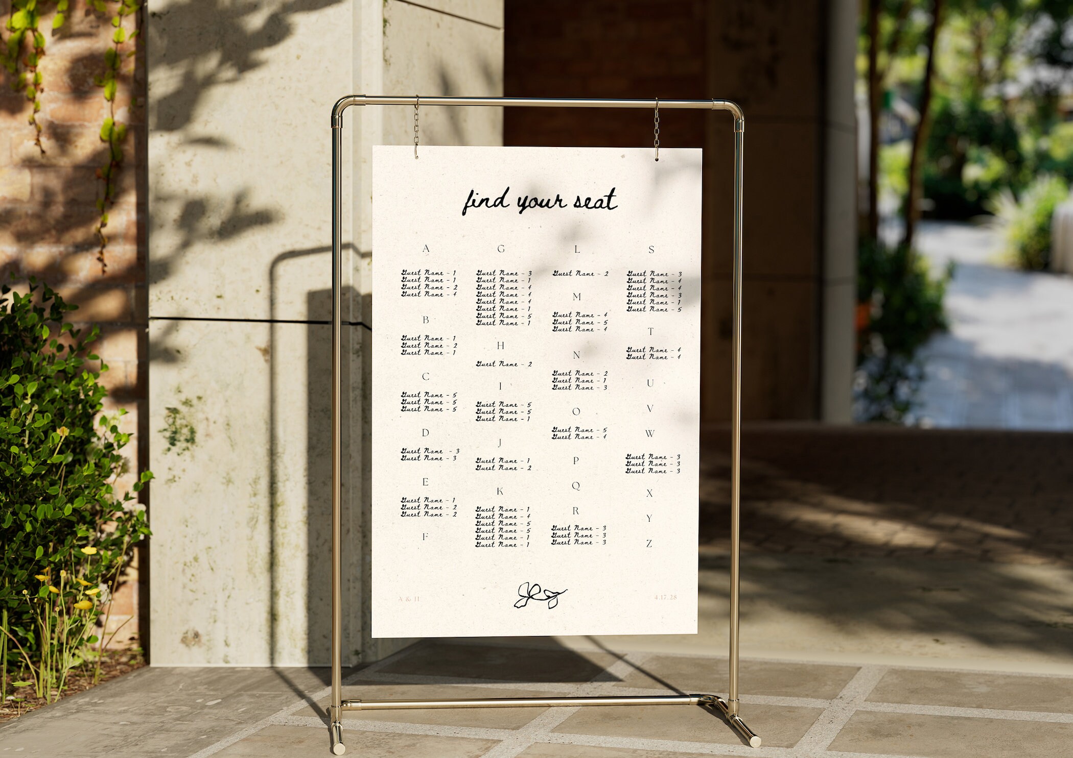 Wedding Signage Package - Atticus Collection - Editable Canva Template ...
