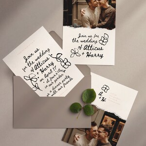 Wedding Invitation Suite Atticus Collection Editable Canva Template ...