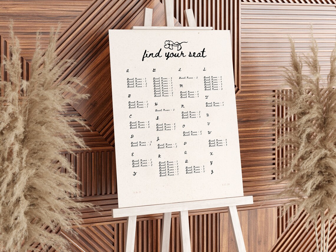 Wedding Signage Package - Atticus Collection - Editable Canva Template ...