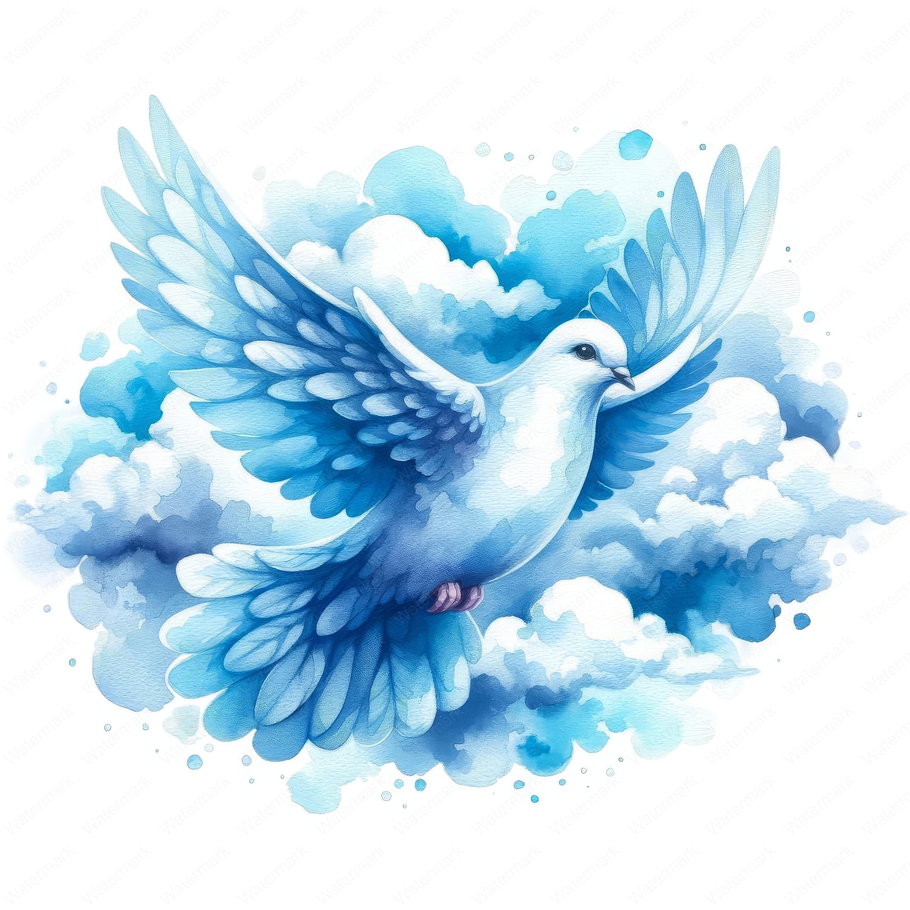 Serene Dove Clipart Bundle: Peace Theme Art (digital Download) - Etsy
