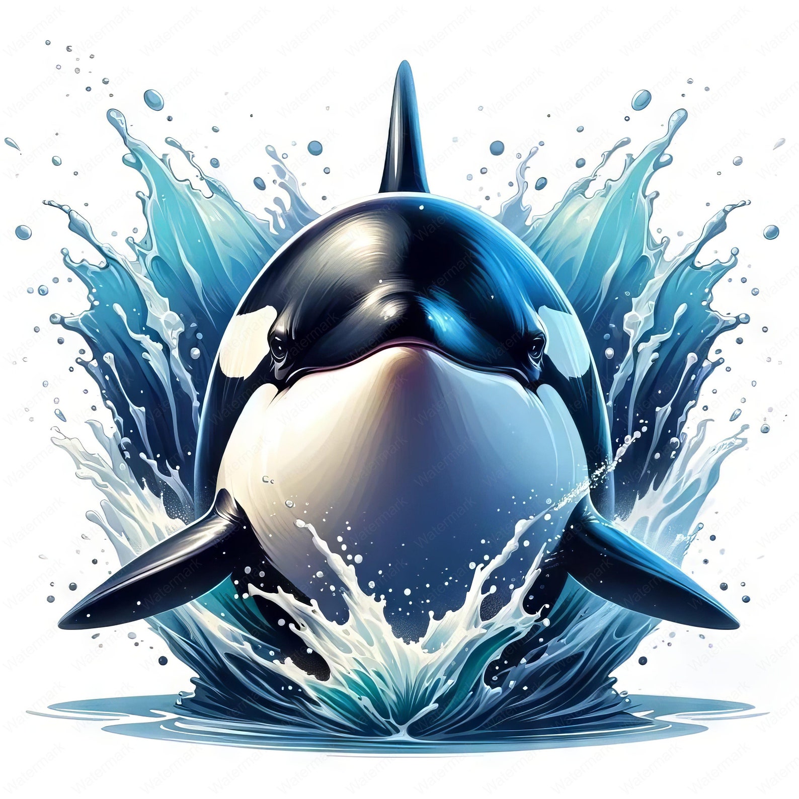 3D Orca Clipart Bundle | High-quality Ocean Art (digital Download) - Etsy