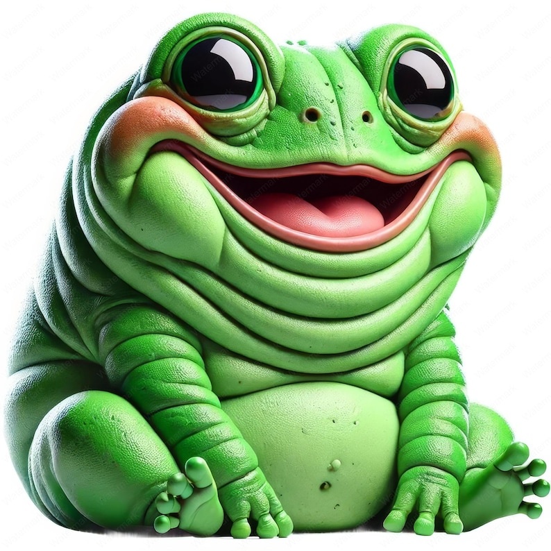 Funny Frog Clipart | Cartoon PNG Bundle | 10 Hilarious Designs ...