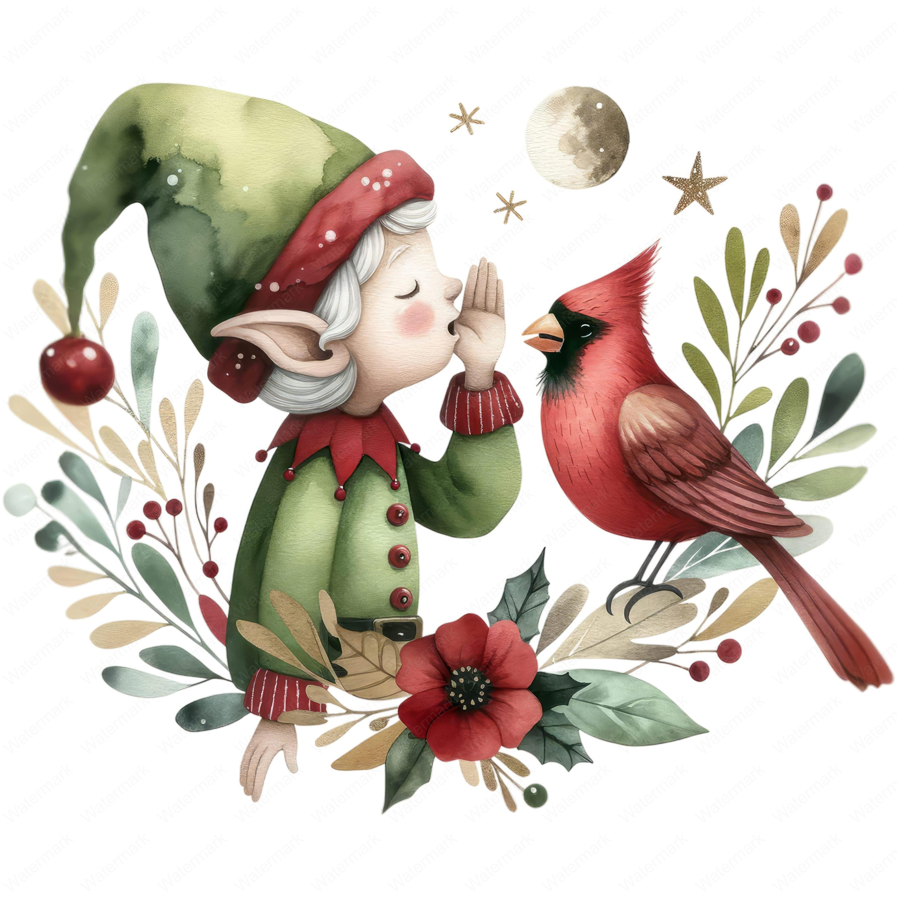 Christmas Elf Clipart Bundle: Holiday Designs (digital Download) - Etsy