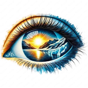 Ice Eye Clipart | Nature Art Designs (digital Download) - Etsy