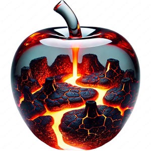 Volcano Apple Clipart | Erupting Volcano Clipart Bundle | 10 High ...