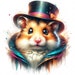 Hamster Magician Clipart Charming Hamster Clipart Bundle 10 High ...