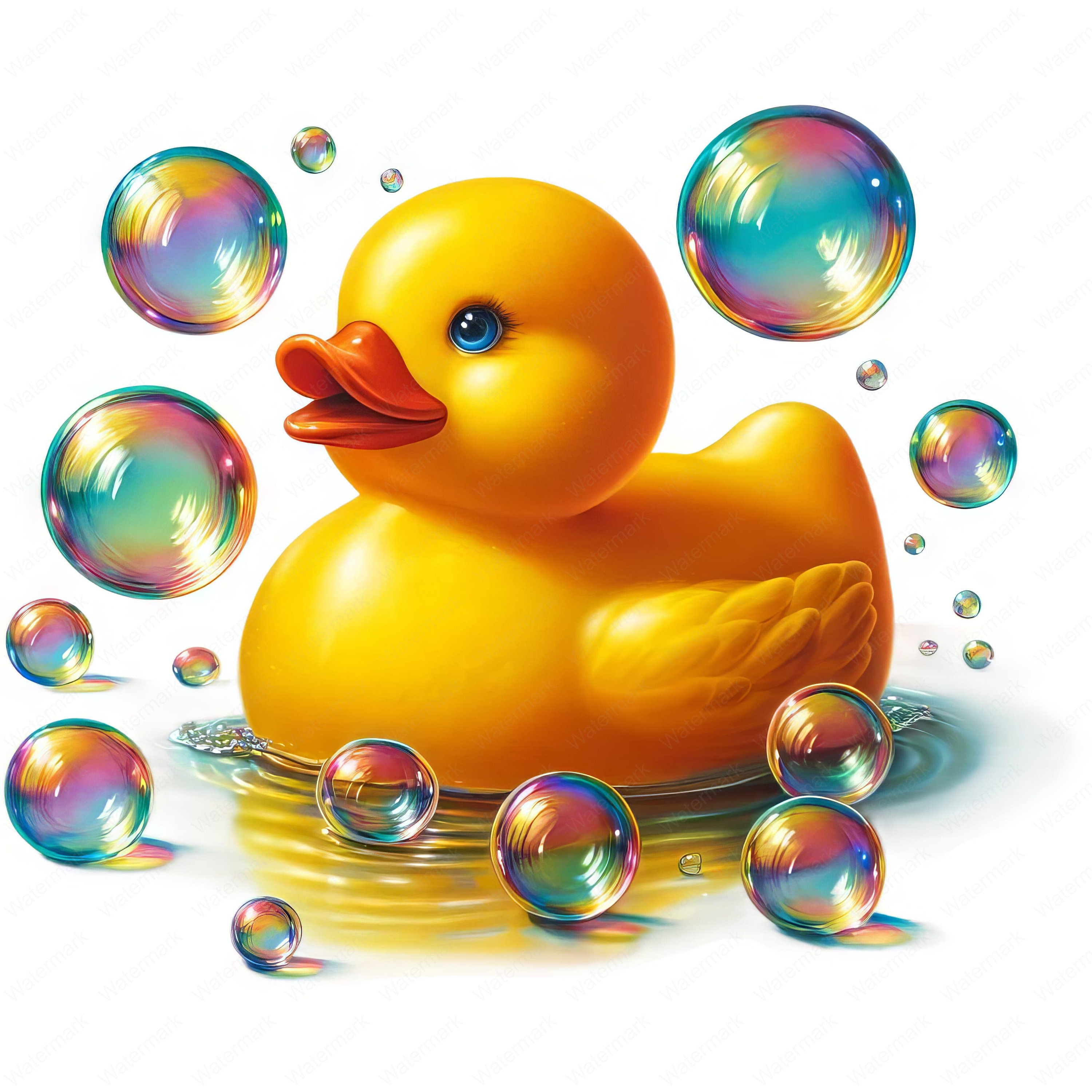 Rubber Duck Clipart Bundle: Bath Time Art Printables (digital Download ...